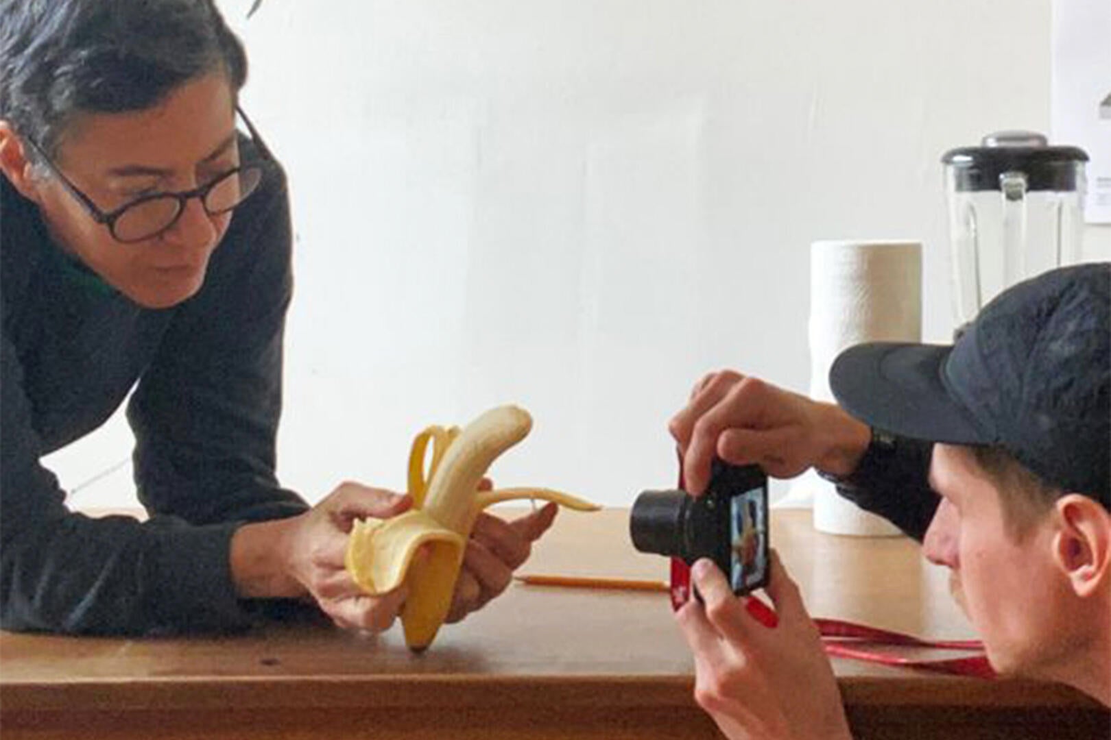 Humanlike Banana Peels Enacting Safety Precautions | RISD Alumni
